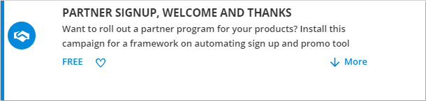 Create a Partner Sign Up, Welcome and Milestone Campaign