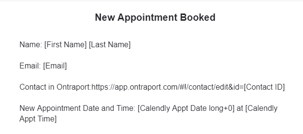 Integrating Appointments and Calendars | Ontraport Support Center