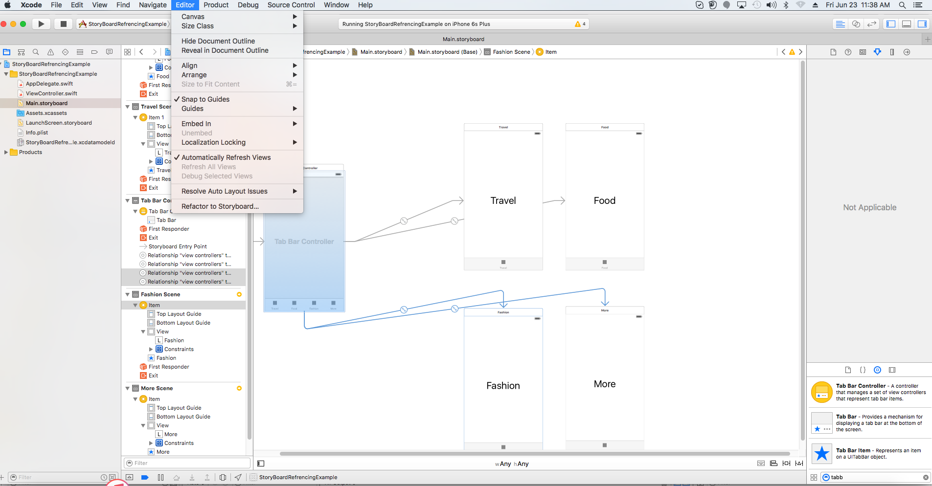 Storyboard References in iOS