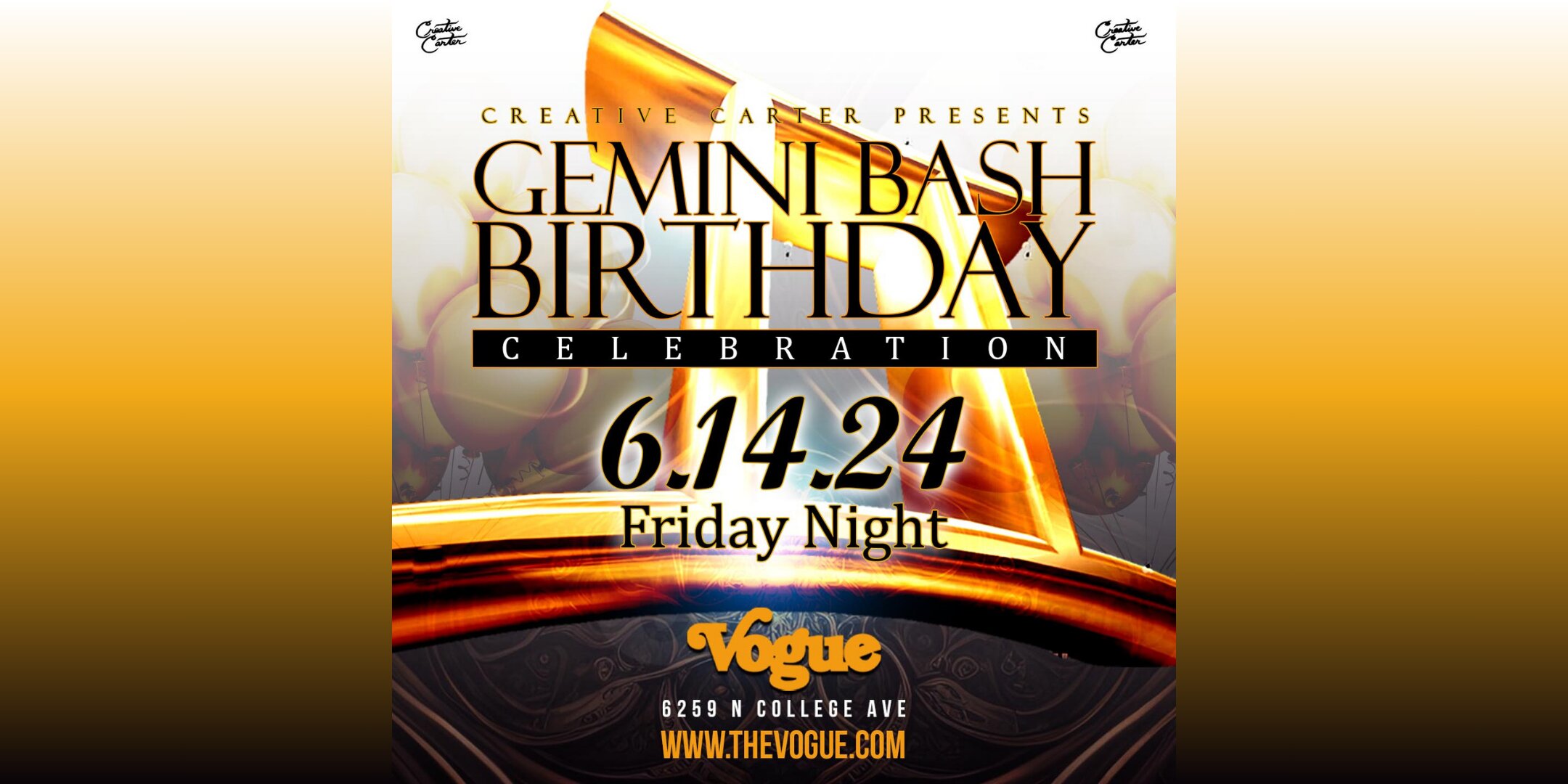 Gemini Birthday Bash - Creative Carter, Friday, June 14, 2024, 11:00pm ...