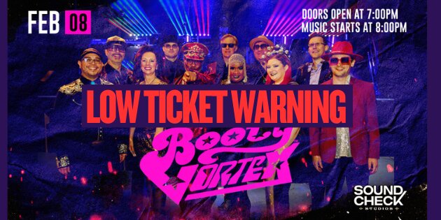 (352) LOW TICKETS - Booty Vortex, Saturday, February 08, 2025, 8:00pm | Soundcheck Studios ...