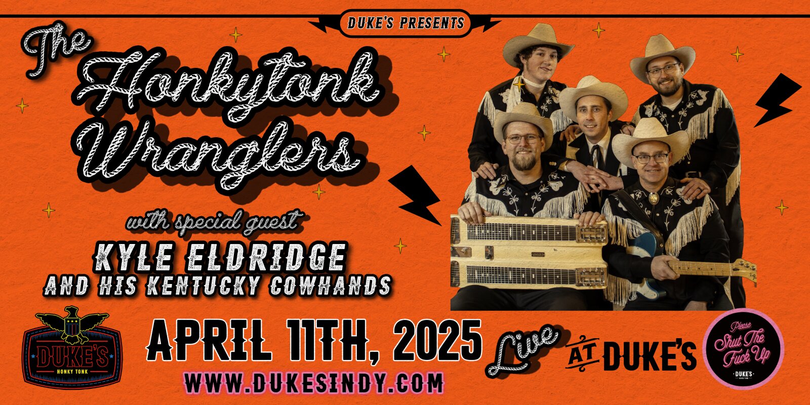 The Honkytonk Wranglers with Kyle Eldridge and His Kentucky Cowhands, Friday, April 11, 2025, 8 ...