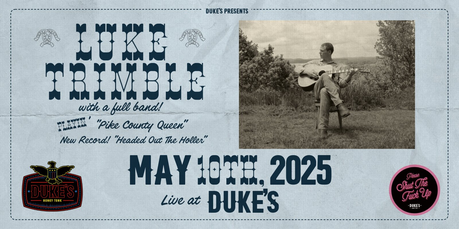 Luke Trimble (full band!) with Tyler Hood, Saturday, May 10, 2025, 8 ...