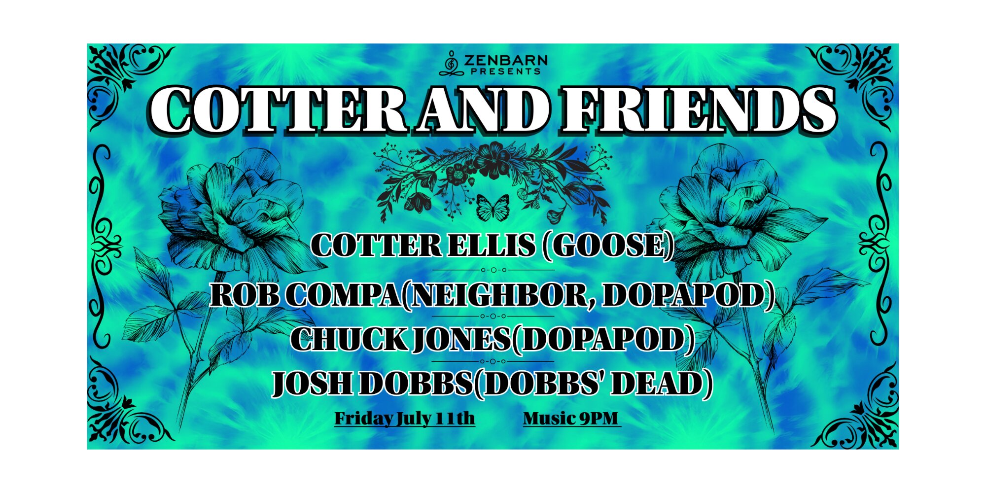 Cotter and Friends feat Rob Compa, Chuck Jones & Josh Dobbs, Friday ...