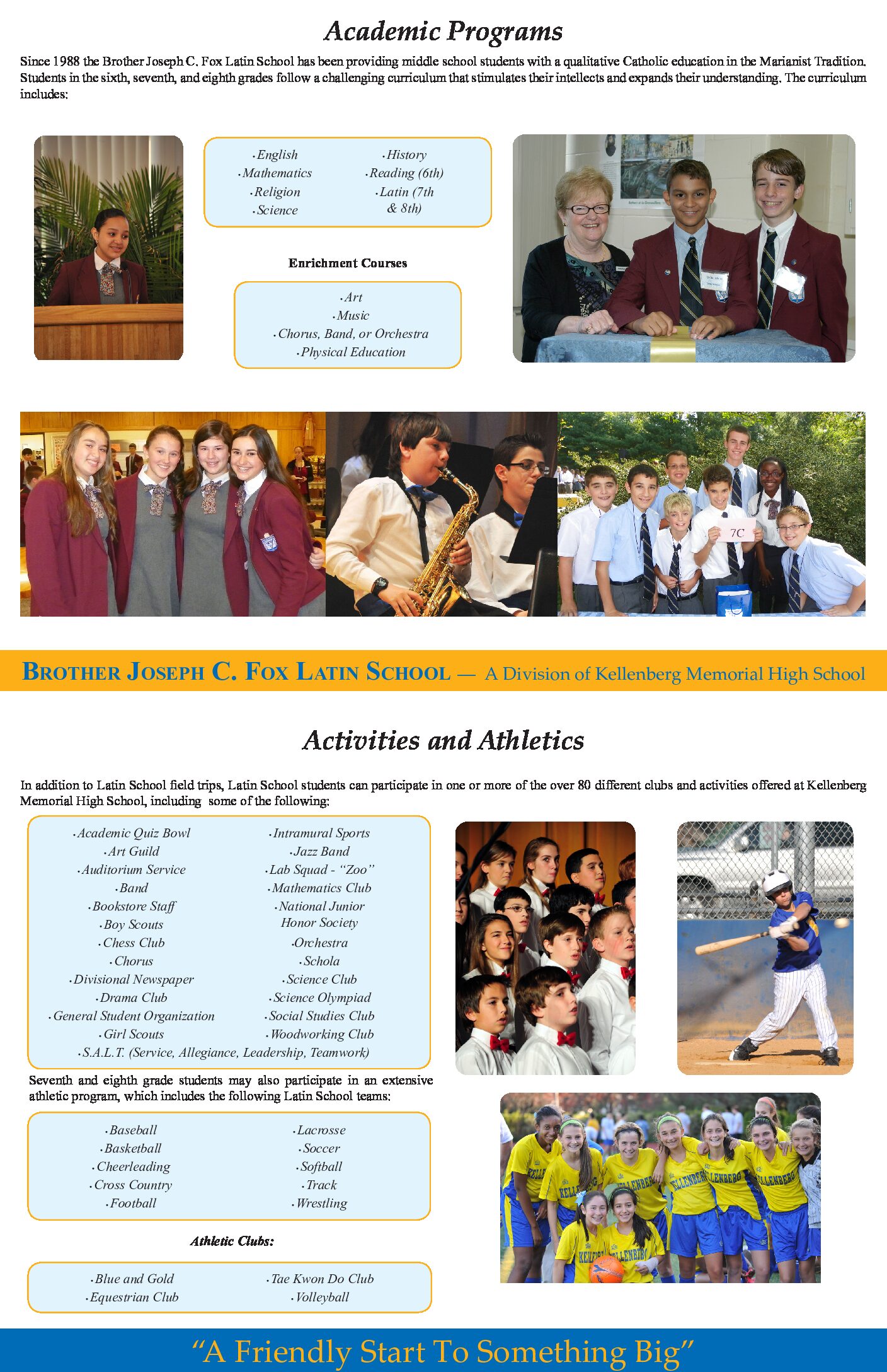 2012LS_OpenHouseBrochure – Kellenberg Memorial High School