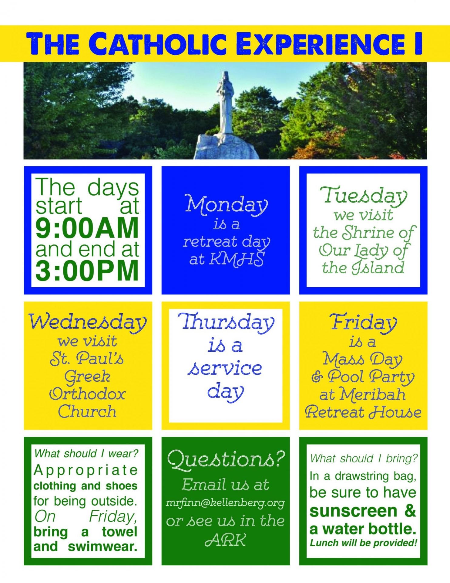 Catholic Experience I – Kellenberg Memorial High School