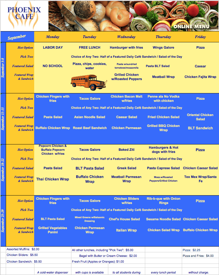 September-Lunch-Menu-2017 – Kellenberg Memorial High School