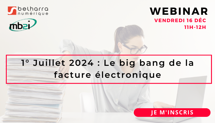 Webinar - 1er Juillet 2024 : le big bang de la facture électronique