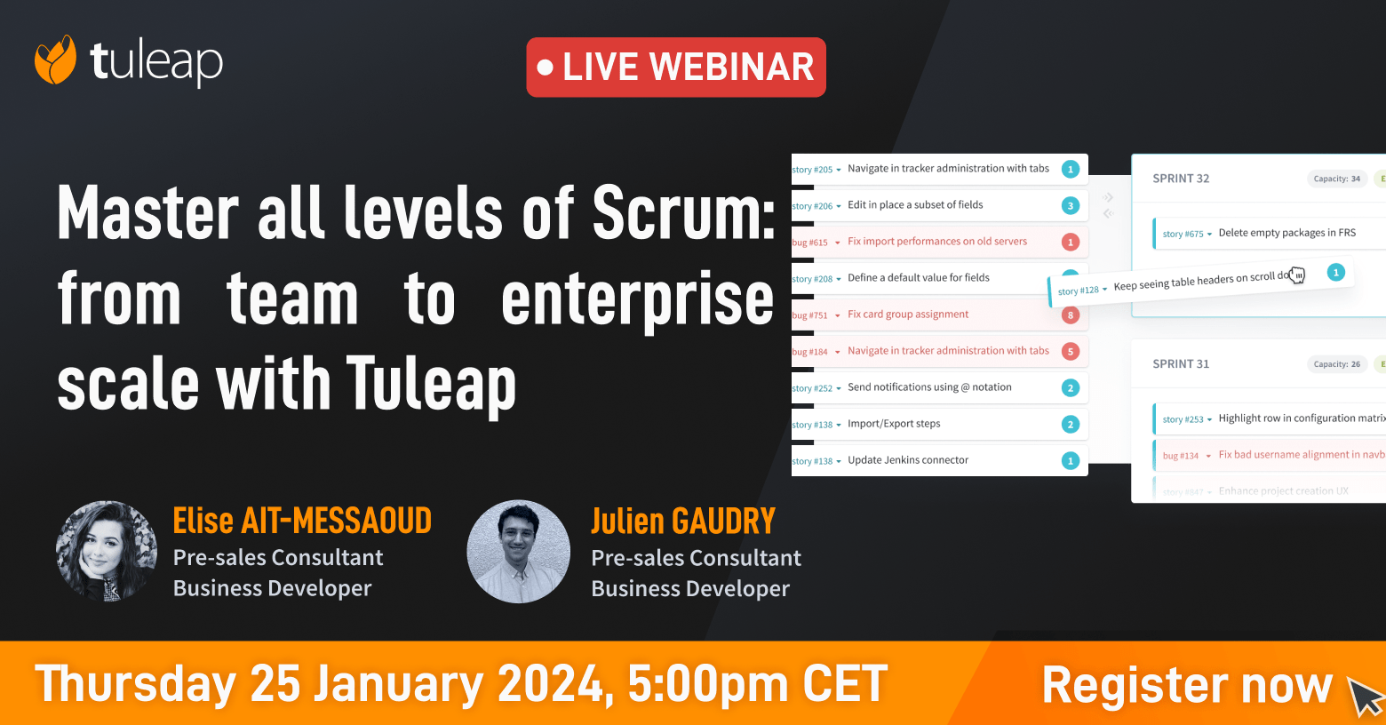 Live - Master Scrum with Tuleap