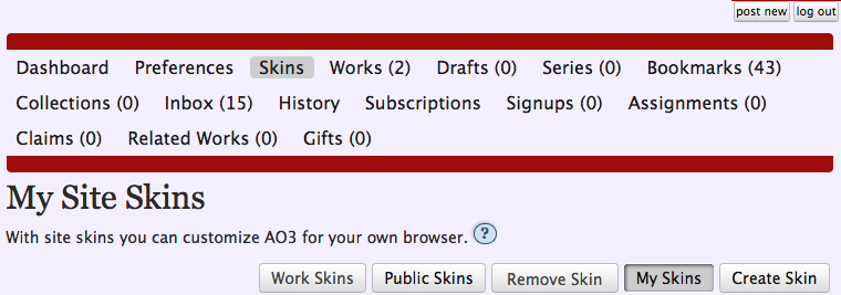 Show Skin | Archive of Our Own