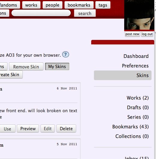 Show Skin | Archive of Our Own