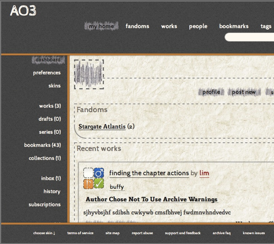 Show Skin | Archive of Our Own