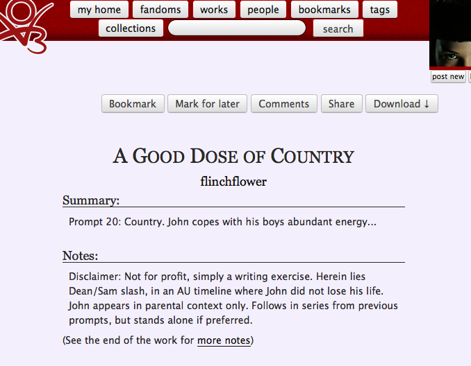 Show Skin | Archive of Our Own