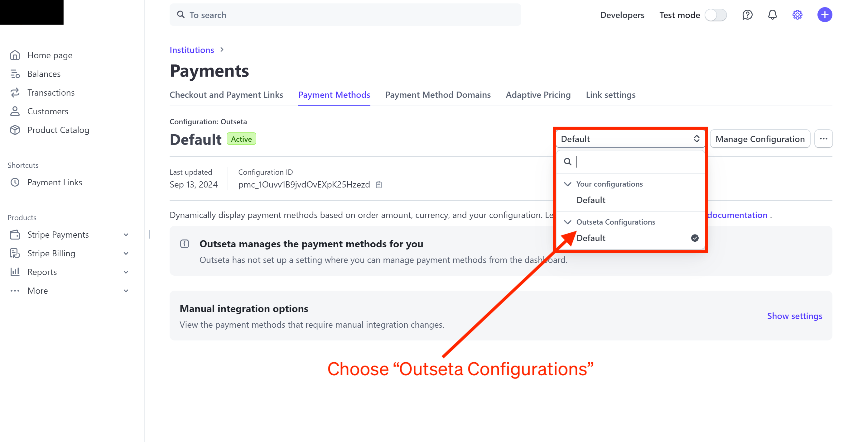Enable additional payment methods | Outseta Knowledge Base