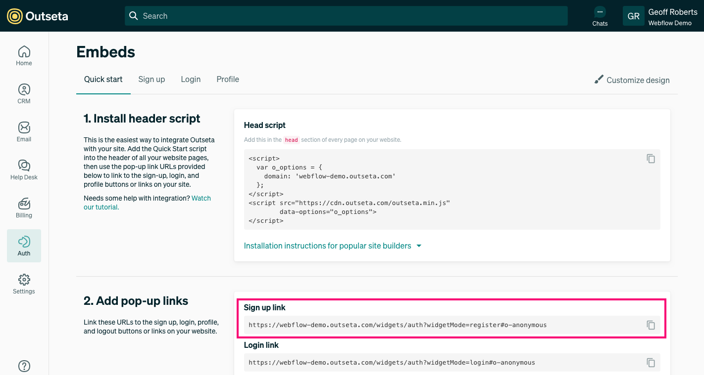 Outseta Knowledge Base