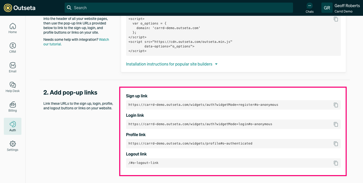 Outseta Knowledge Base