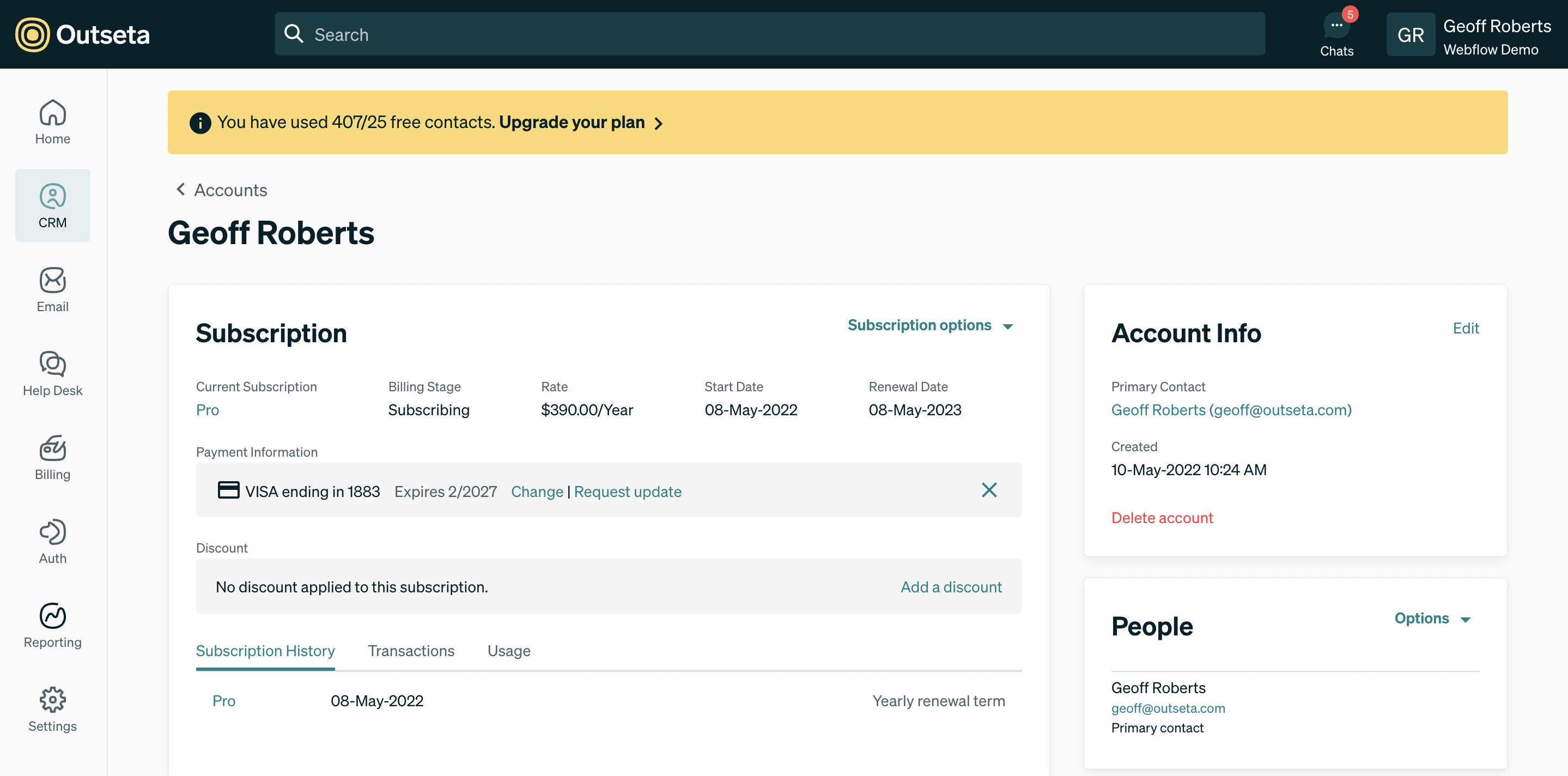 Outseta Knowledge Base