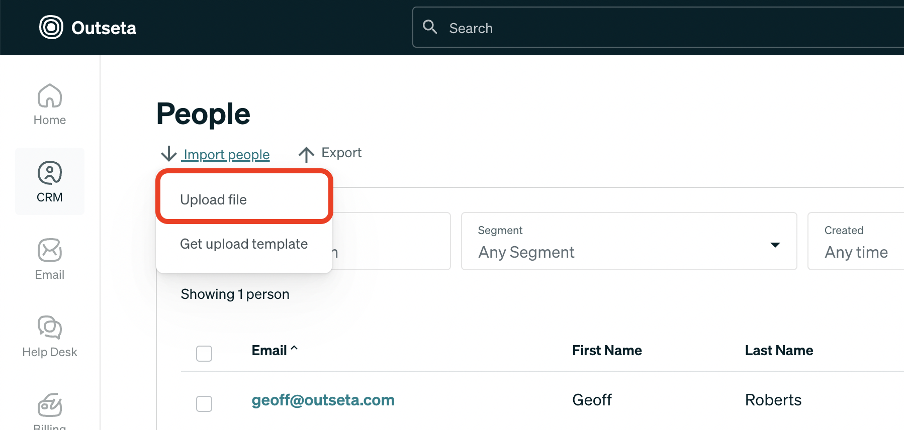 Import your existing contacts | Outseta Knowledge Base