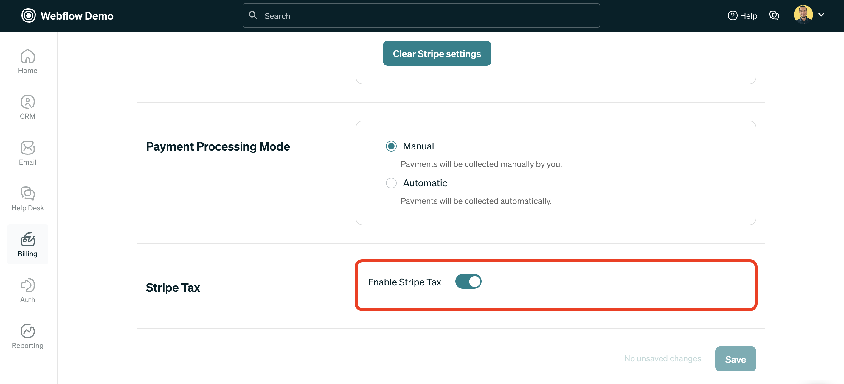 Enable Stripe Tax | Outseta Knowledge Base