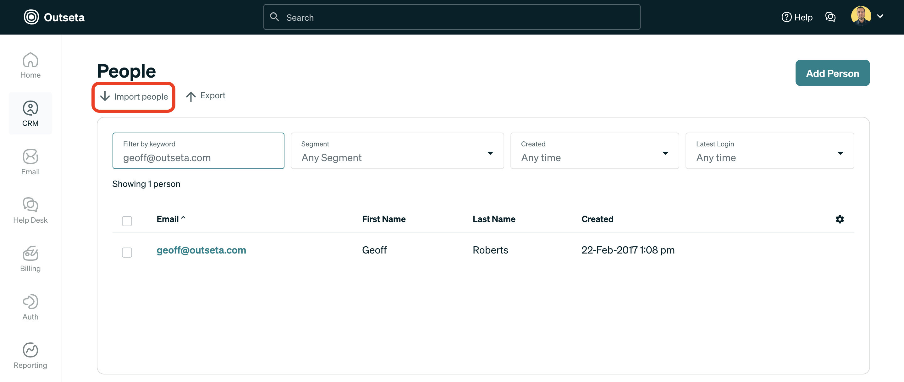 Import a bulk update of people records | Outseta Knowledge Base