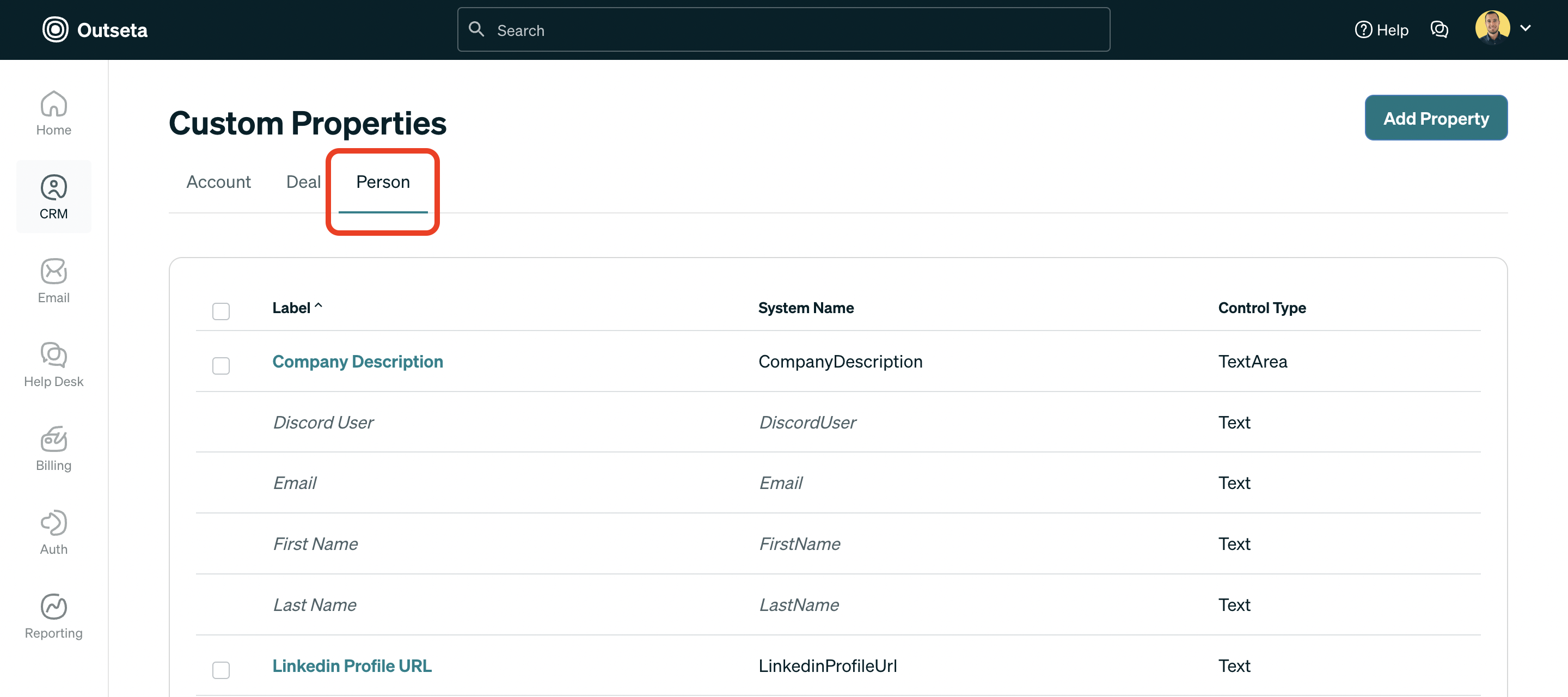 Custom Properties | Outseta Knowledge Base