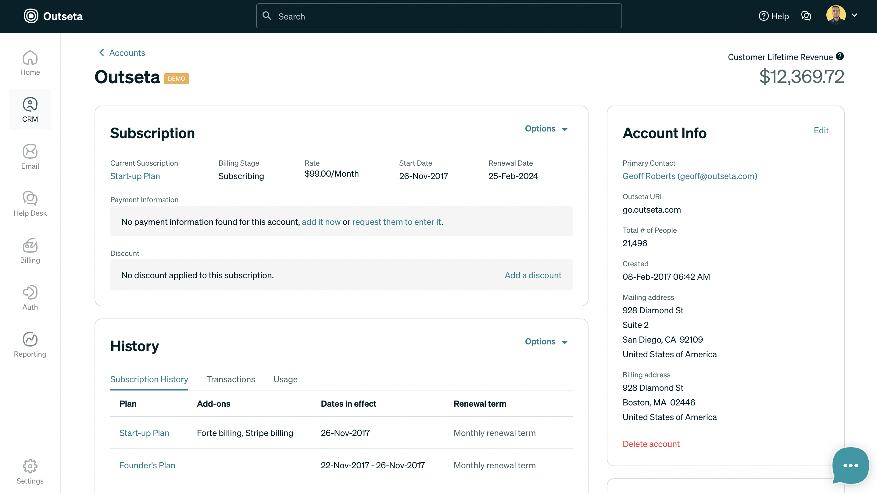 How to use Accounts, People, and Deals | Outseta Knowledge Base