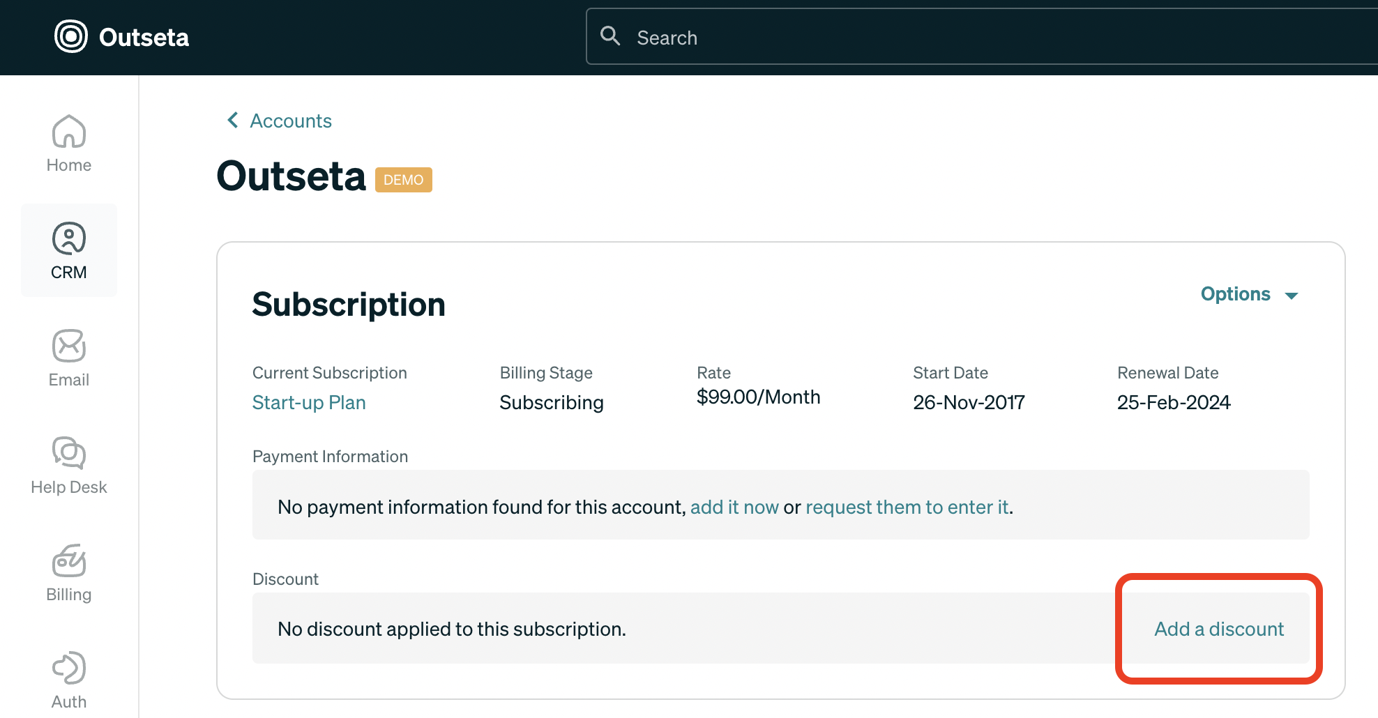 Discounts, coupons, or promo codes | Outseta Knowledge Base