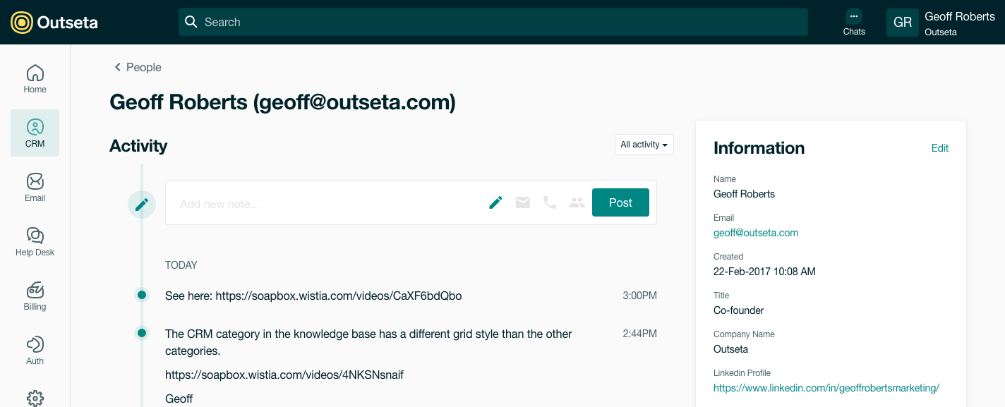 Outseta Knowledge Base