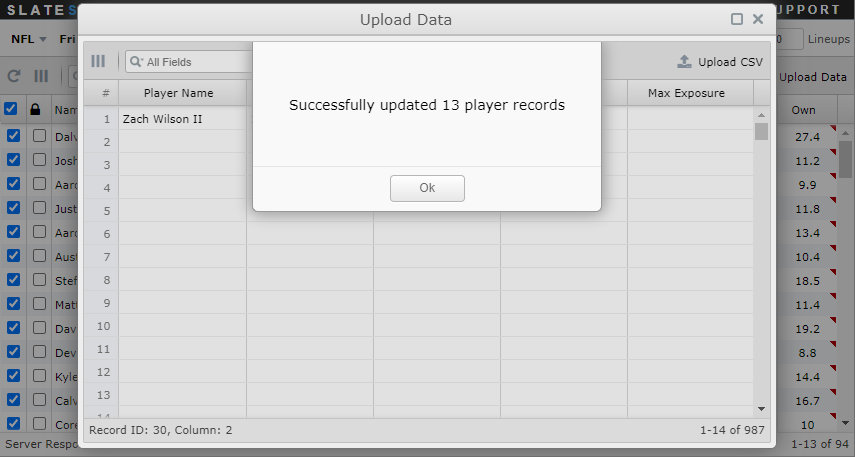 How to Mass Upload Player Data | Slate Slayer Knowledge Base
