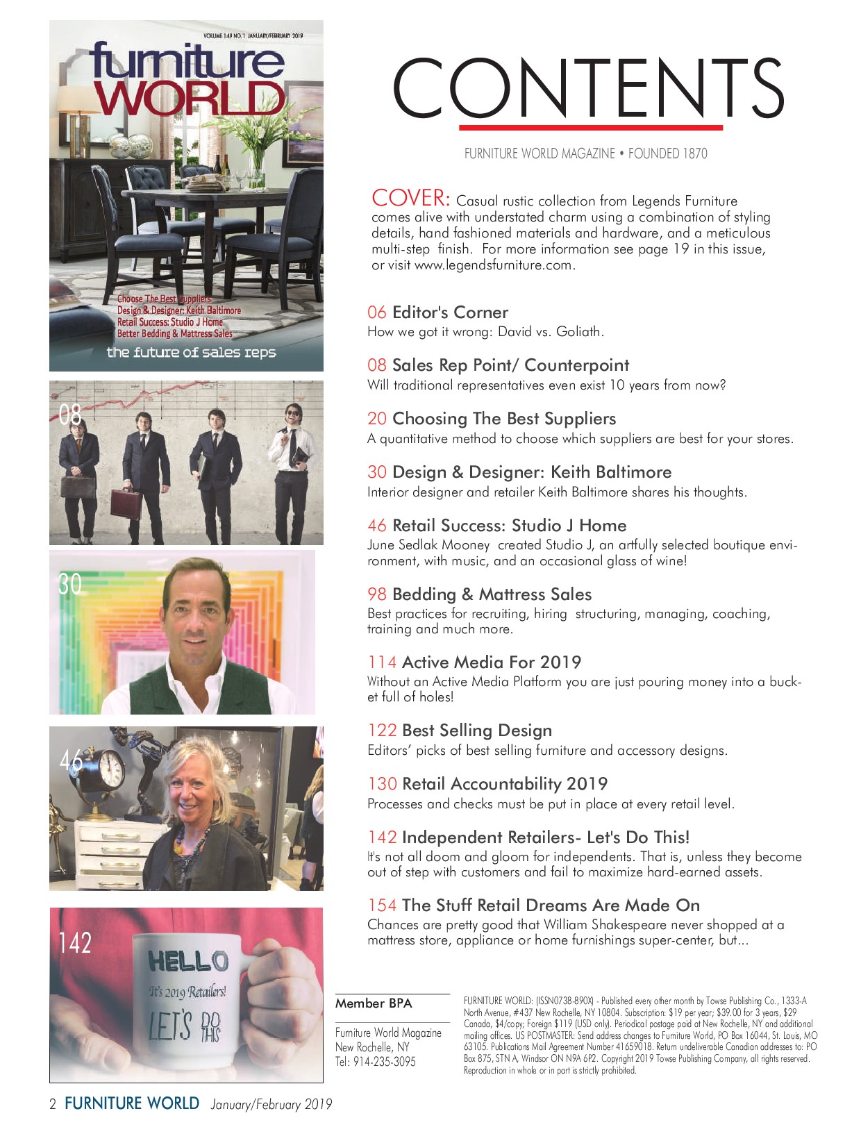 Furniture World Magazine January/February 2019 - Powered by PageTurnPro.com