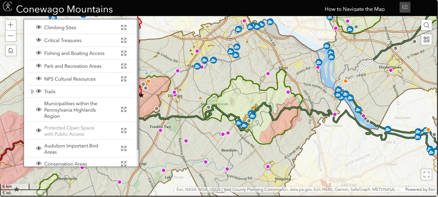 Conservation Atlas Spotlight - Conewago Mountains - Pennsylvania Highlands