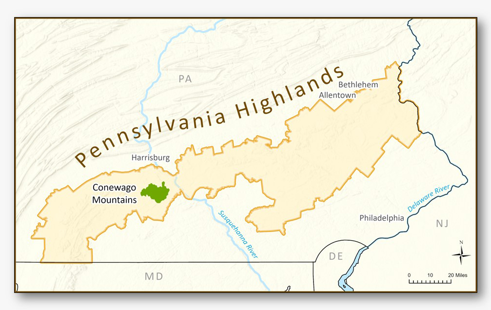 Conservation Atlas Spotlight - Conewago Mountains - Pennsylvania Highlands
