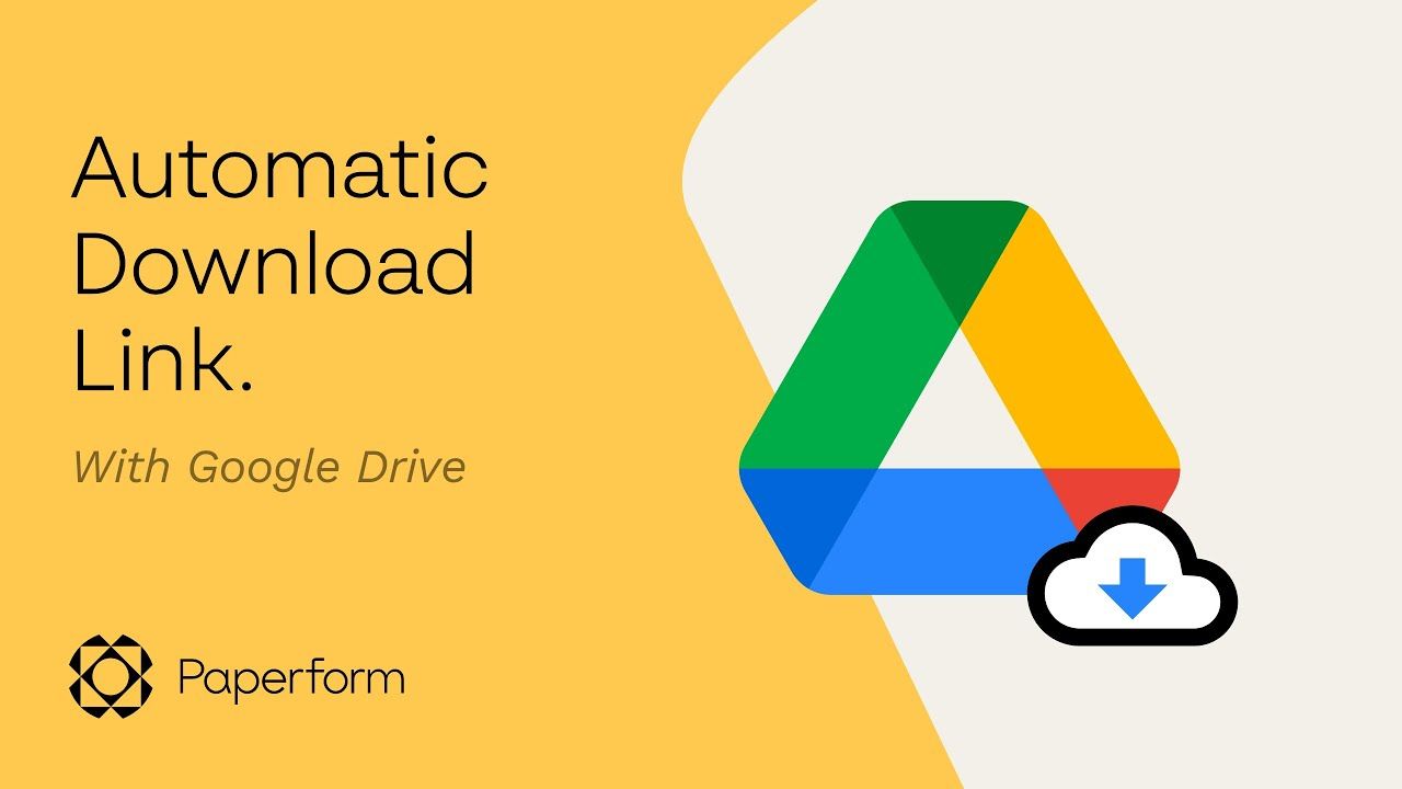 How To Create A Google Drive Automatic Download Link