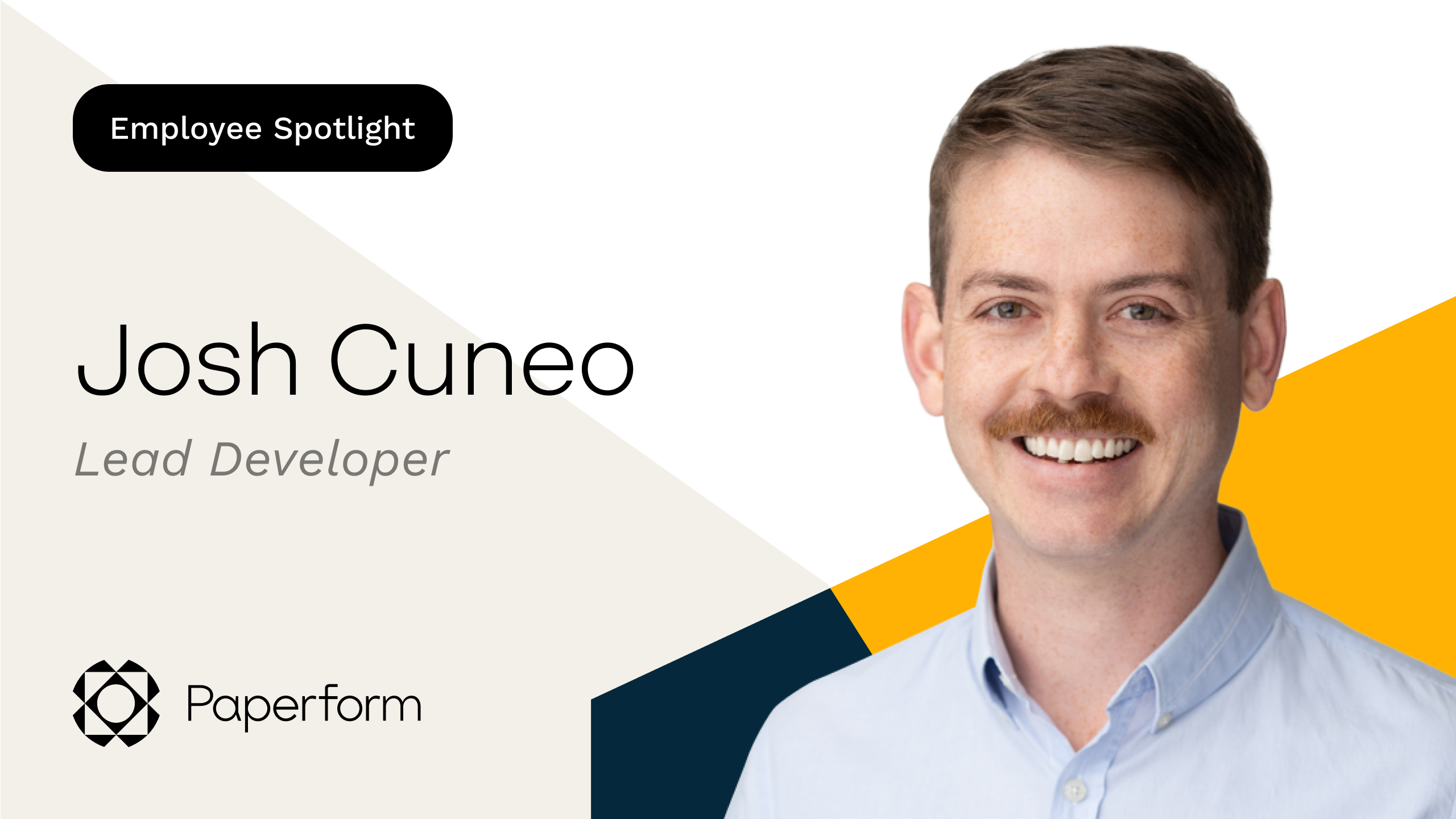 Employee Spotlight: Josh Cuneo, Lead Developer | Paperform