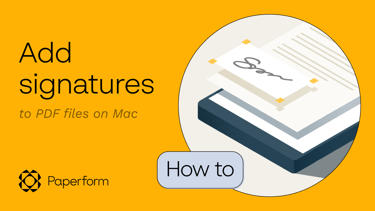 How to electronically sign a PDF on Mac