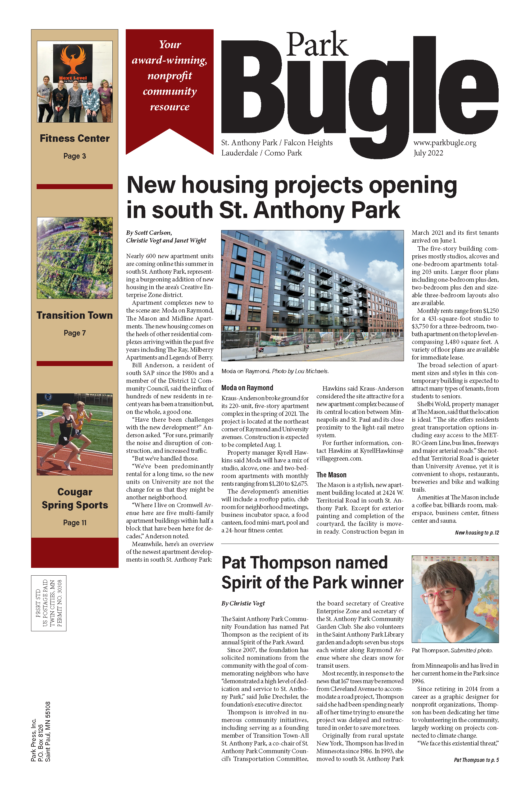 Park Bugle – The Bugle is a community newspaper serving St. Anthony ...