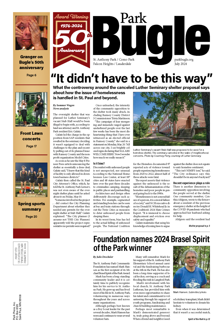 Park Bugle – The Bugle is a community newspaper serving St. Anthony ...