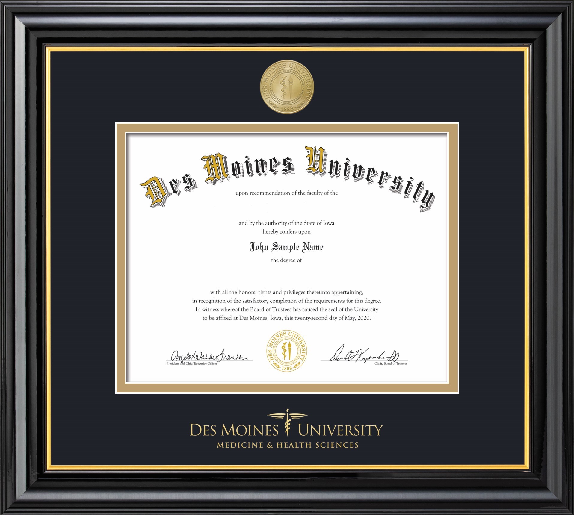 Campus Store : Cornado Master Diploma Frame with Medallion