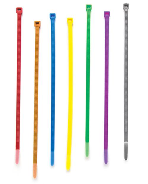 Nylon Cable Ties, Color Ties, 25 Pack, Blue