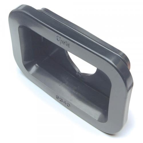Grommets For Small Rectangular Lights, Pvc, Black