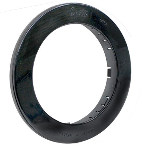 Snap-In Theft-Resistant Flange For 4" Round Led Lights, Black