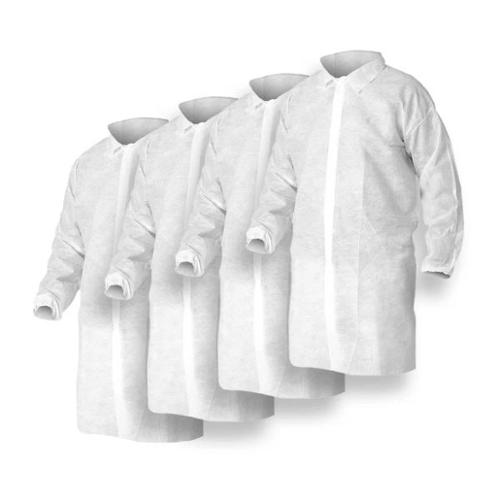 POLY PRO LAB COAT WHITE- X-LARGE- CASE OF 25