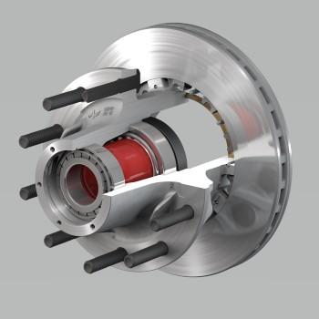 TN Alum Trlr Hub & Rotor Bendix Splined Rotor Std