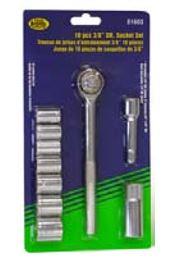 Shallow Socket Set, 3/8"
