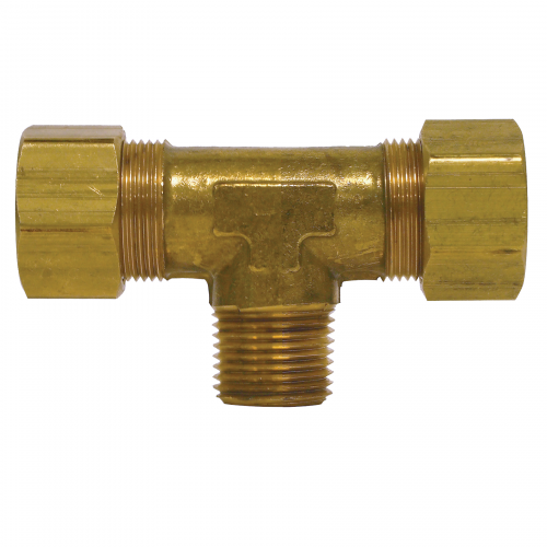 Brass Comp Tee;5/8X1/2 M