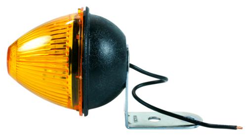 Beehive Marker, Amber w/ Fixed Angle Bracket