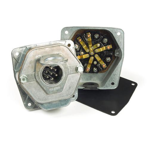 Nose Boxes, Low Profile, 20A Split-Pin Socket Breaker