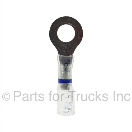 Heat Shrinkable Ring Terminals - Crystal Clear, 16-14 Gauge, 1/4"
