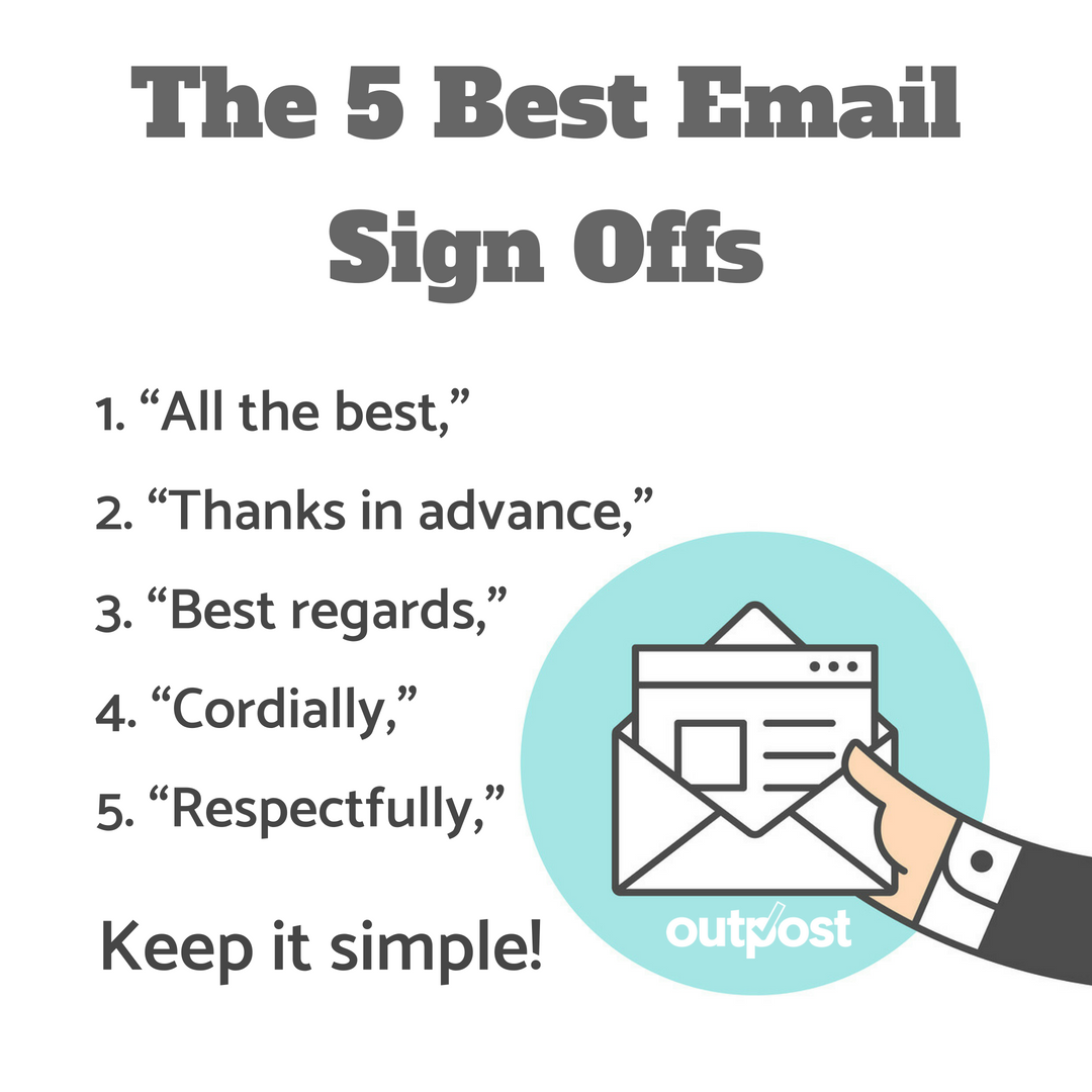 Best Email Sign Off Best 2020