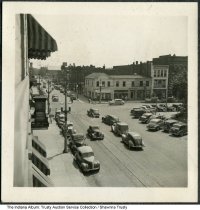 Downtown businesses in Marion, Indiana, 1945, circa | Indiana Memory